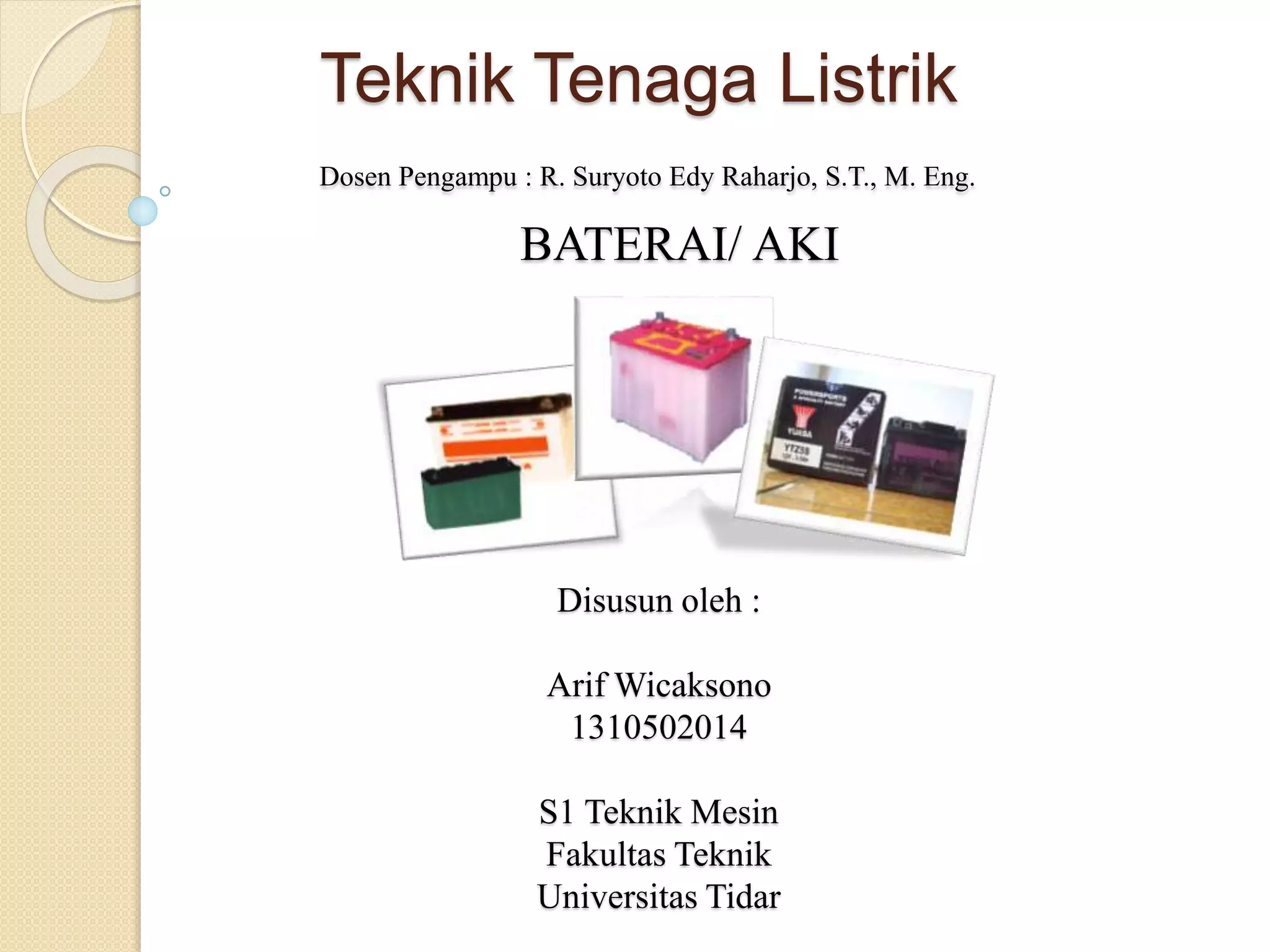 Arif wicaksono ttl 2015 | PPTX