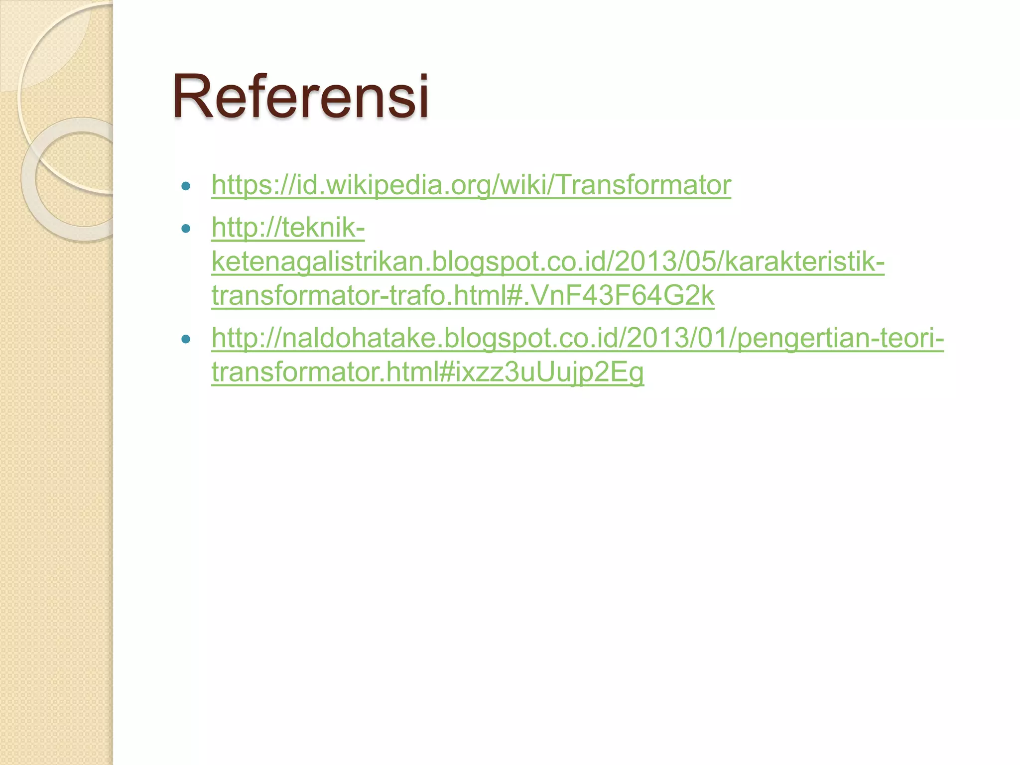 Arif w ttl (transformator) | PPT