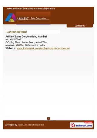 Arihant Sales Corporation, Mumbai, Sports Flooring | PDF