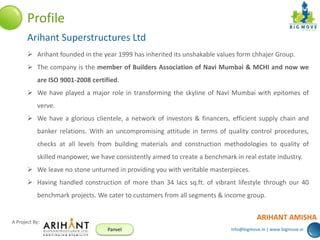 Arihant Amisha Panvel by Arihant Superstructures Pvt Ltd | PPTX | Construction Industry | Industries
