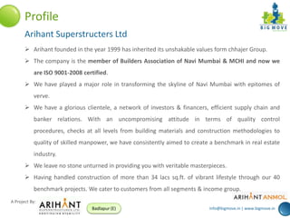 Arihant Anmol Badlapur | Arihant Anmol Project in Badlapur East Mumbai ...