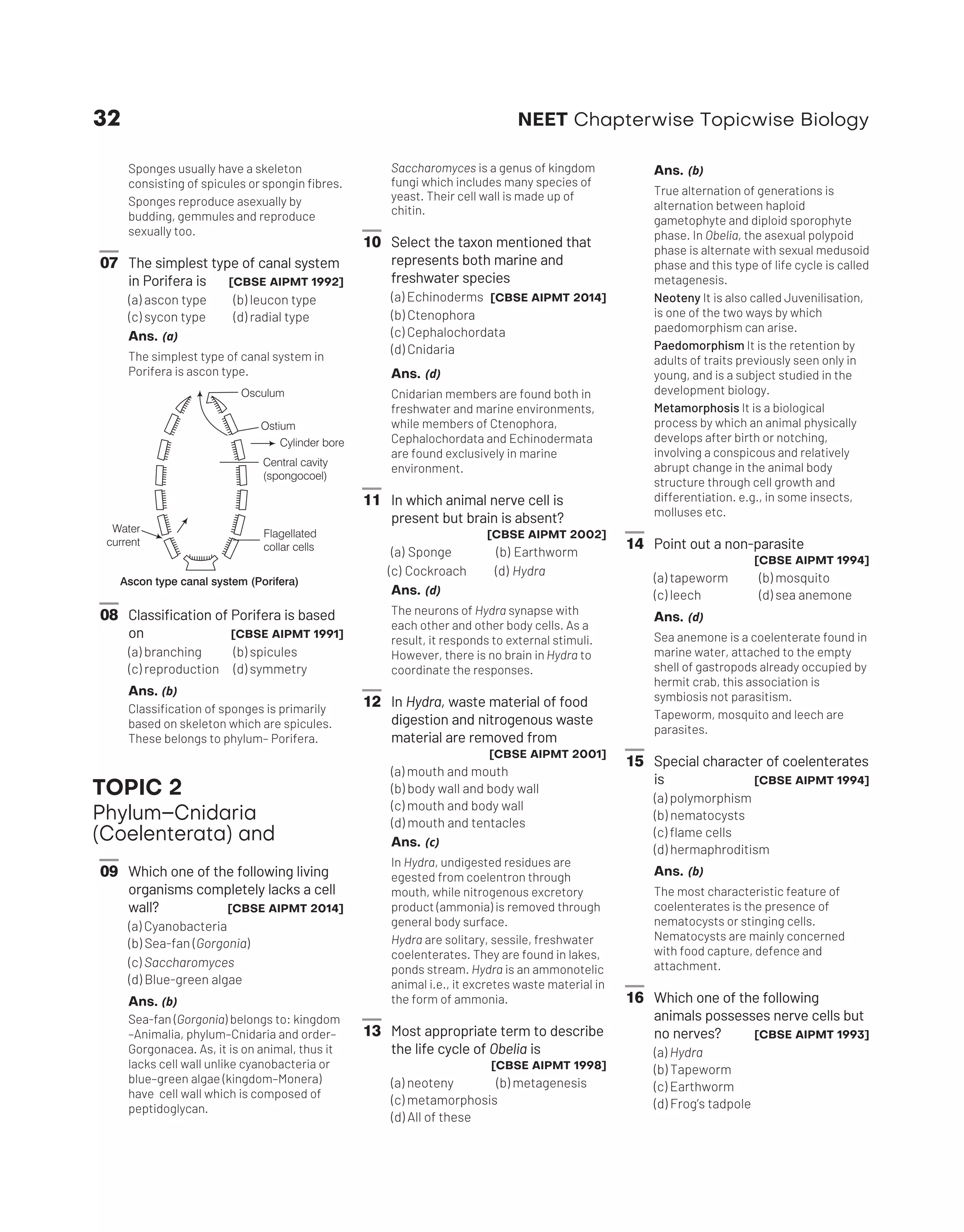 Arihant Biology 34 Years NEET PYQ.pdf | Educational Assessment | Education