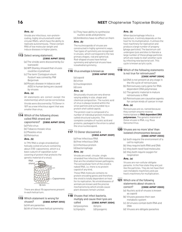 Arihant Biology 34 Years NEET PYQ.pdf | Educational Assessment | Education