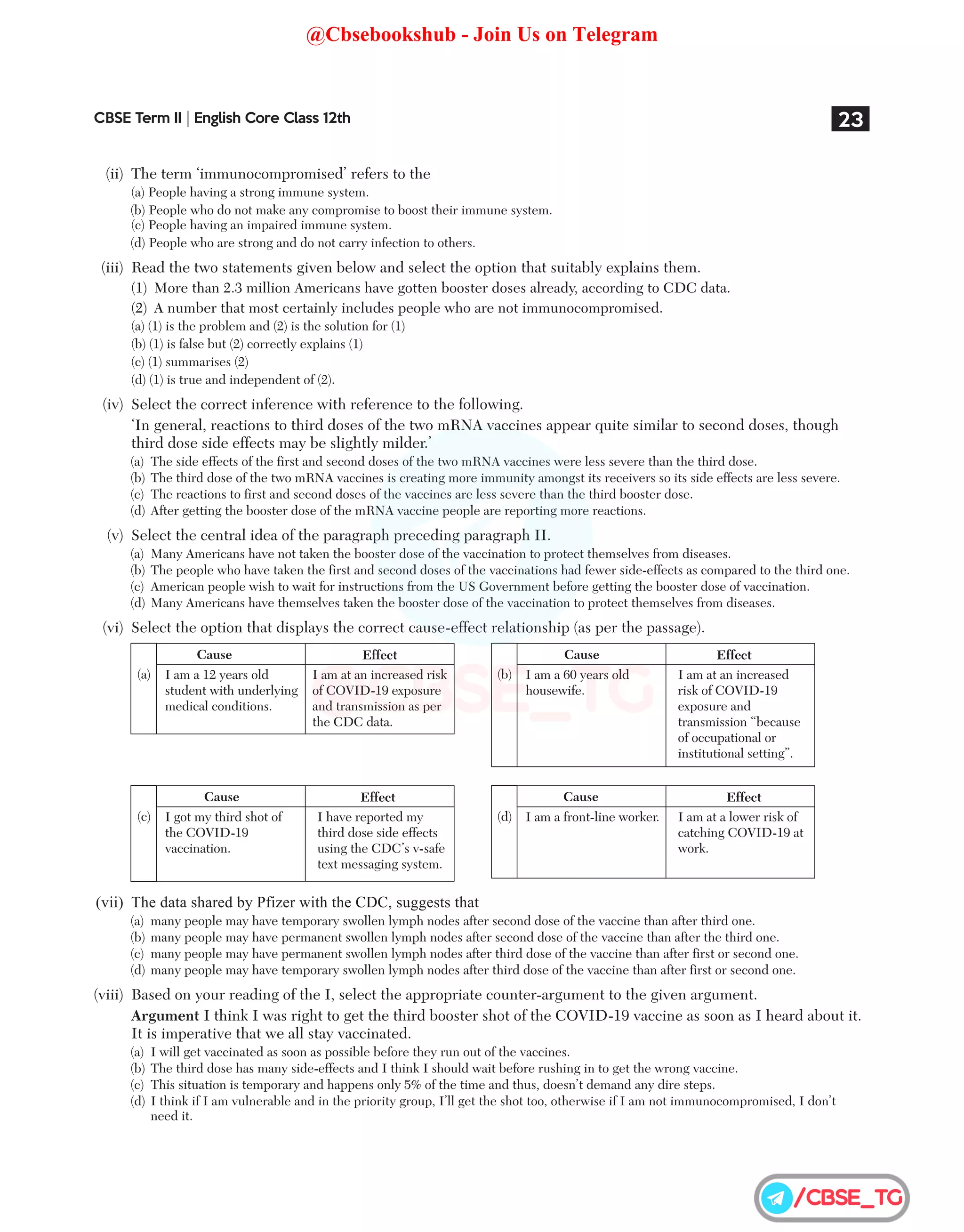 Arihant class 12 term 2 english core 2022 @cbsebookshub (1) | PDF
