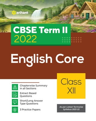 Arihant class 12 term 2 english core 2022 @cbsebookshub (1) | PDF