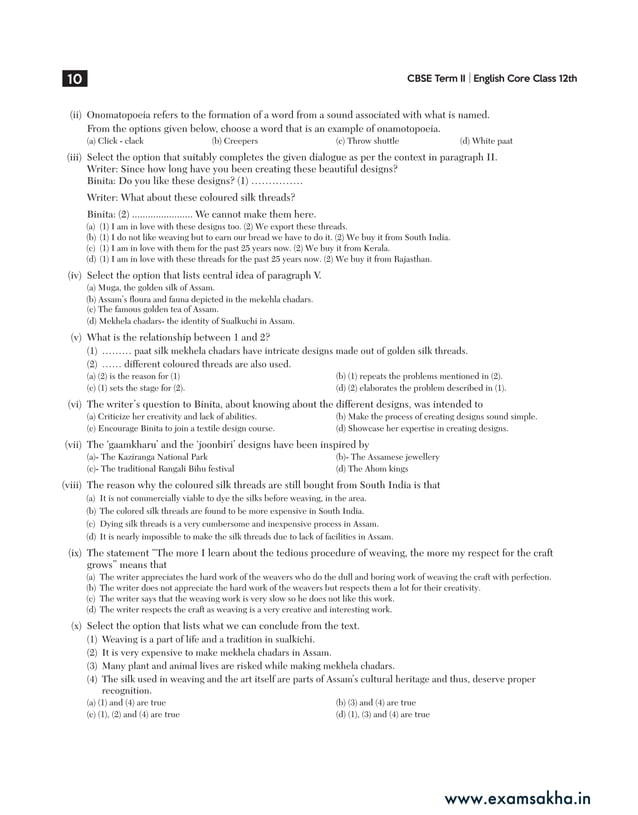 ARIHANT English CBSE Class 12 Term 2 WWW.EXAMSAKHA.IN.pdf.pdf ...