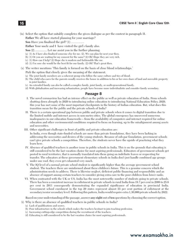 ARIHANT English CBSE Class 12 Term 2 WWW.EXAMSAKHA.IN.pdf.pdf ...