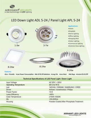 Arihant LED Lights, Pune, LED Lights | PDF