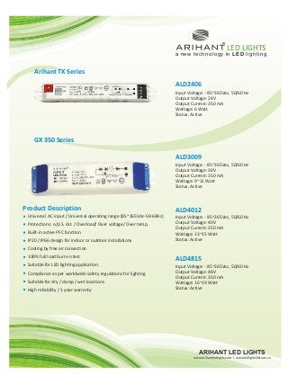 Arihant LED Lights, Pune, LED Lights | PDF