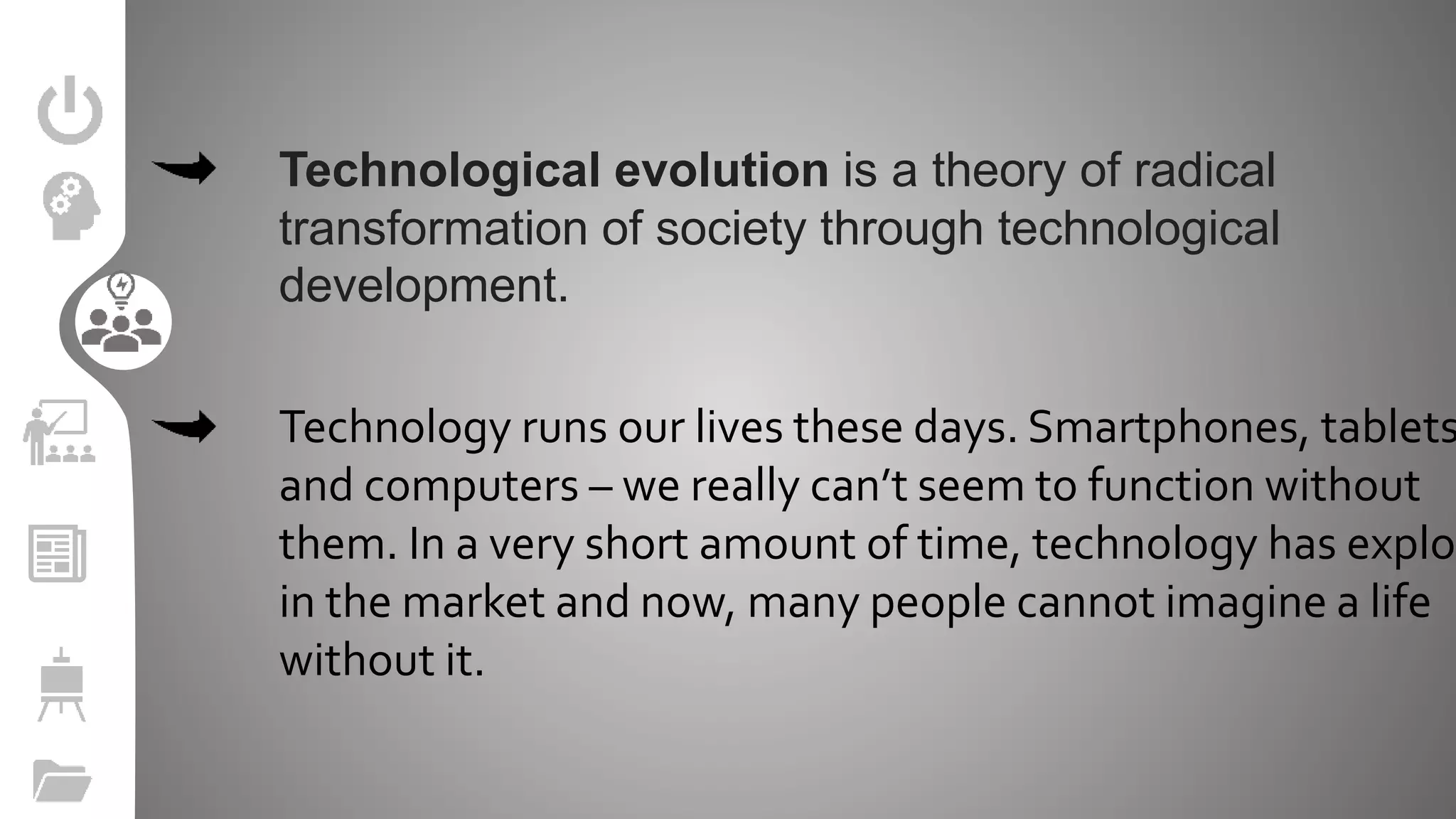 Evolution of technology presentation ppt | PPTX