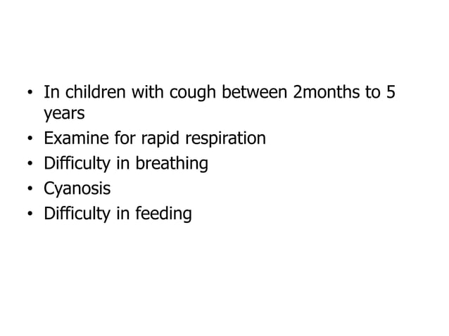 Acute respiratory tract infection control programme IMNCI pneumonia Dr ...