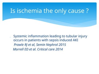 Acute Renal Insufficiency in Sepsis | PPTX