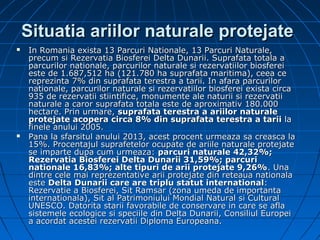 Arii protejate | PPT