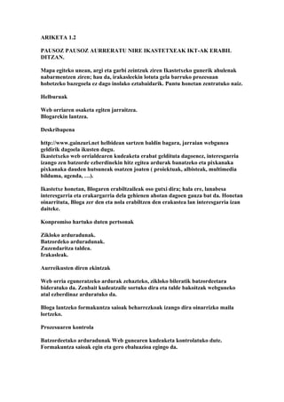 Ariketa 1.2 pausoz pausoz aurreratu andres mena | PDF
