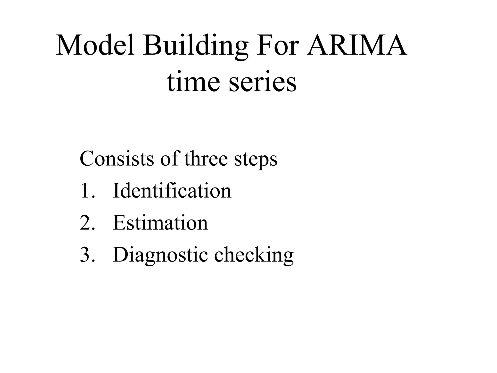 Arima model (time series) | PPT