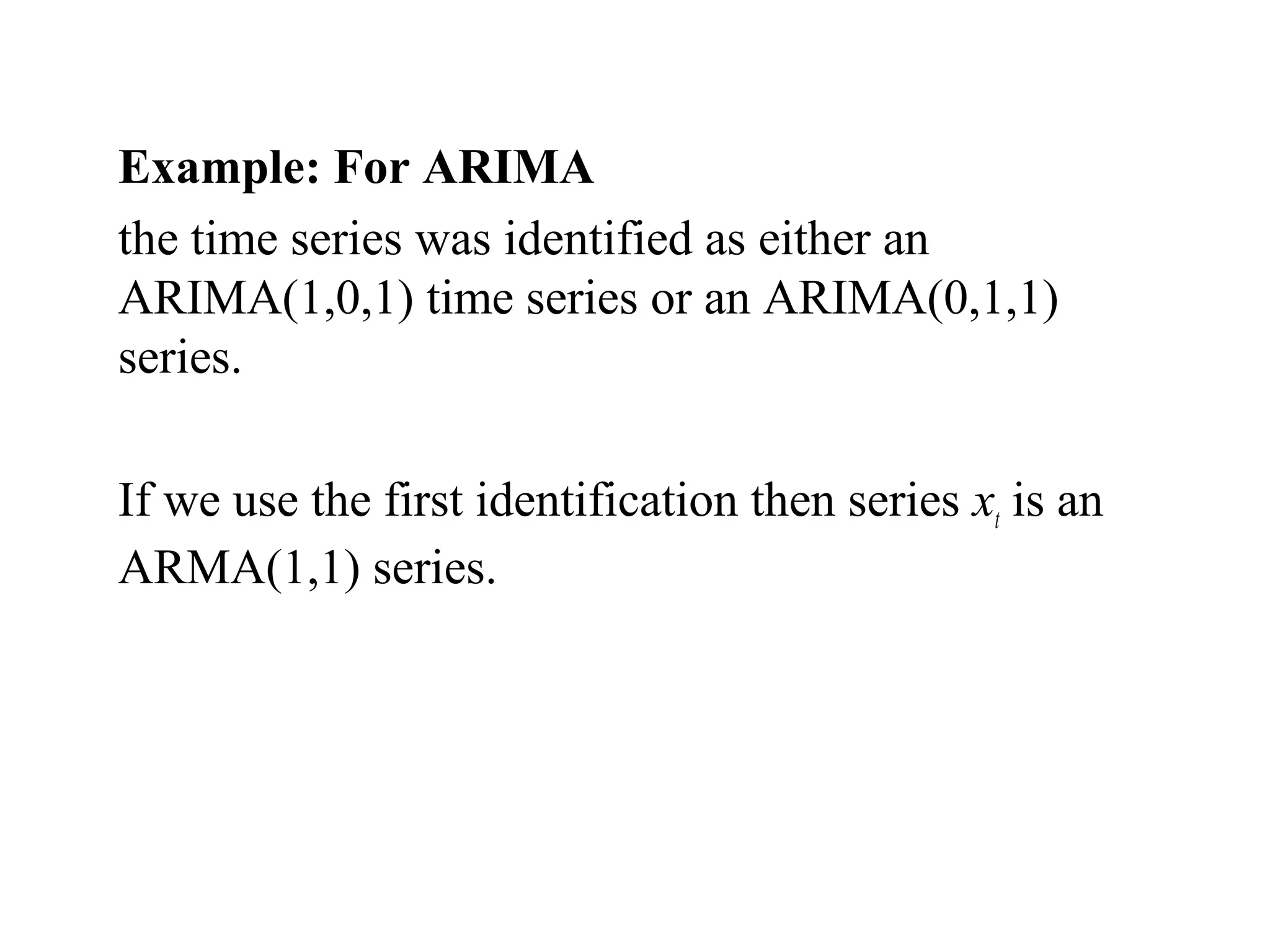 Arima model (time series) | PPT