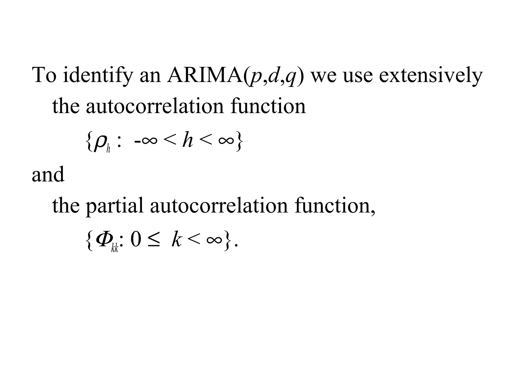 Arima model (time series) | PPT