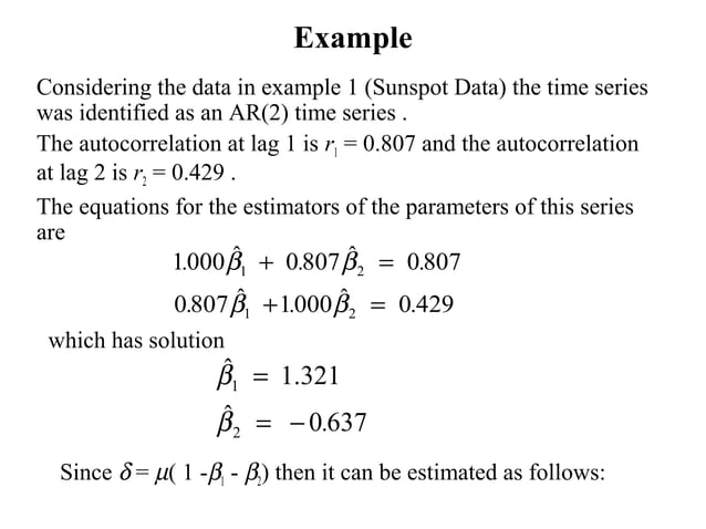Arima model (time series) | PPT