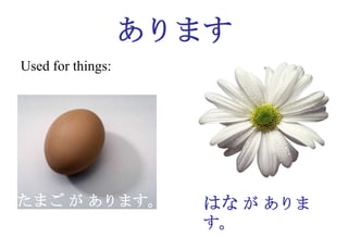 Arimasu and imasu | PPTX