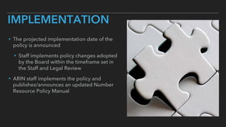 ARIN Policy Development Process | PDF | Technology & Computing