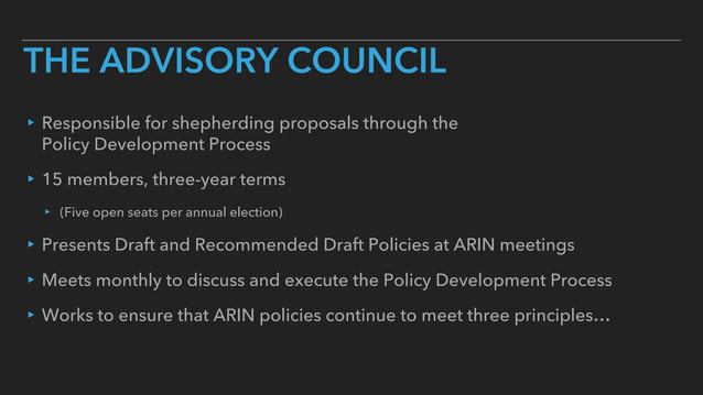 ARIN Policy Development Process | PDF | Technology & Computing