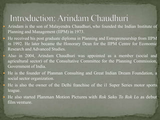 Arindam chaudhuri | PPT