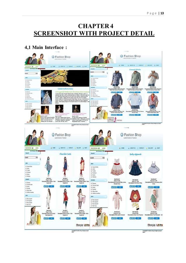 Online Shop Project Report | DOCX