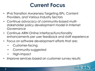 ARIN Update | PDF