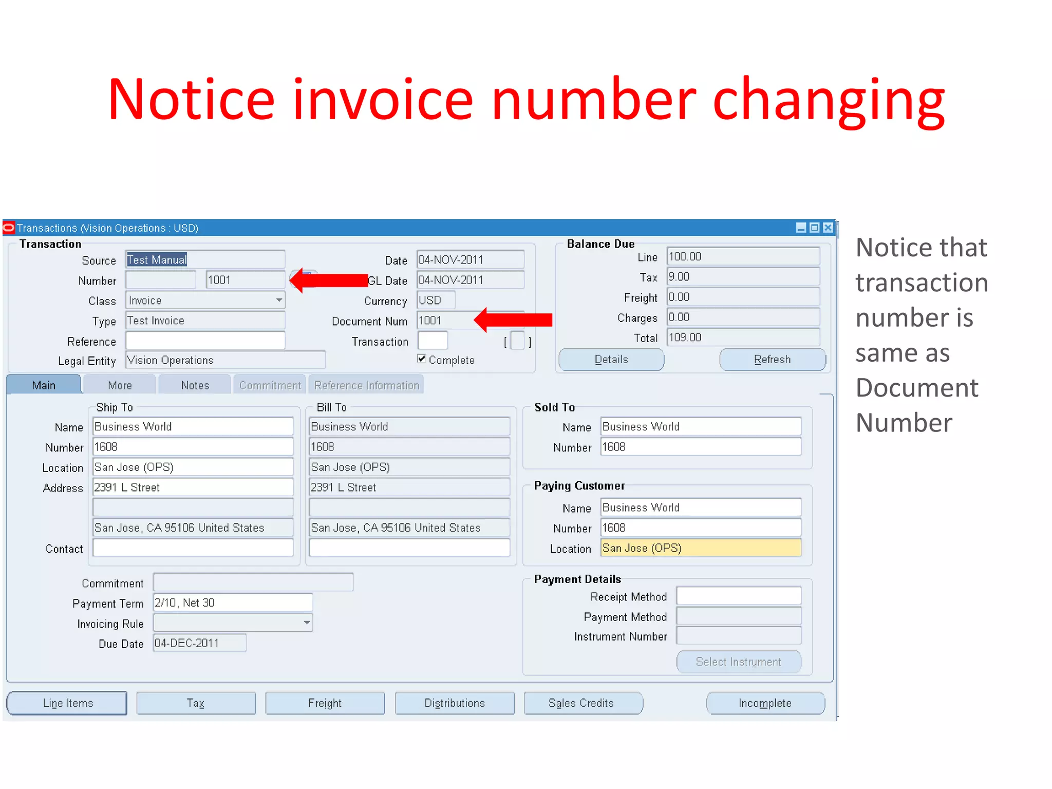 Transaction Numbering in Oracle Receivables | PPTX