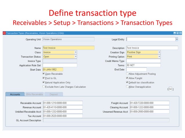 Transaction Numbering in Oracle Receivables | PPTX