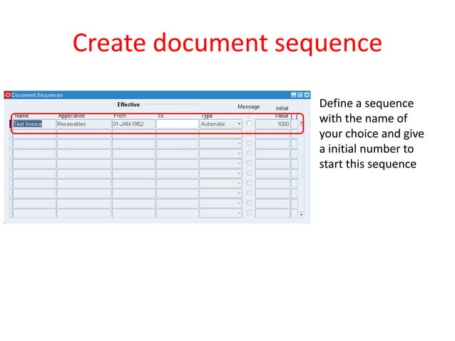 Transaction Numbering in Oracle Receivables | PPTX