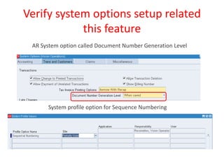 Transaction Numbering in Oracle Receivables | PPTX