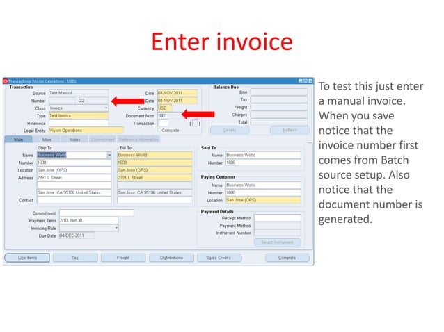 Transaction Numbering in Oracle Receivables | PPTX
