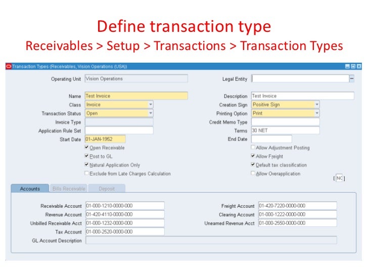 Transaction Numbering in Oracle Receivables