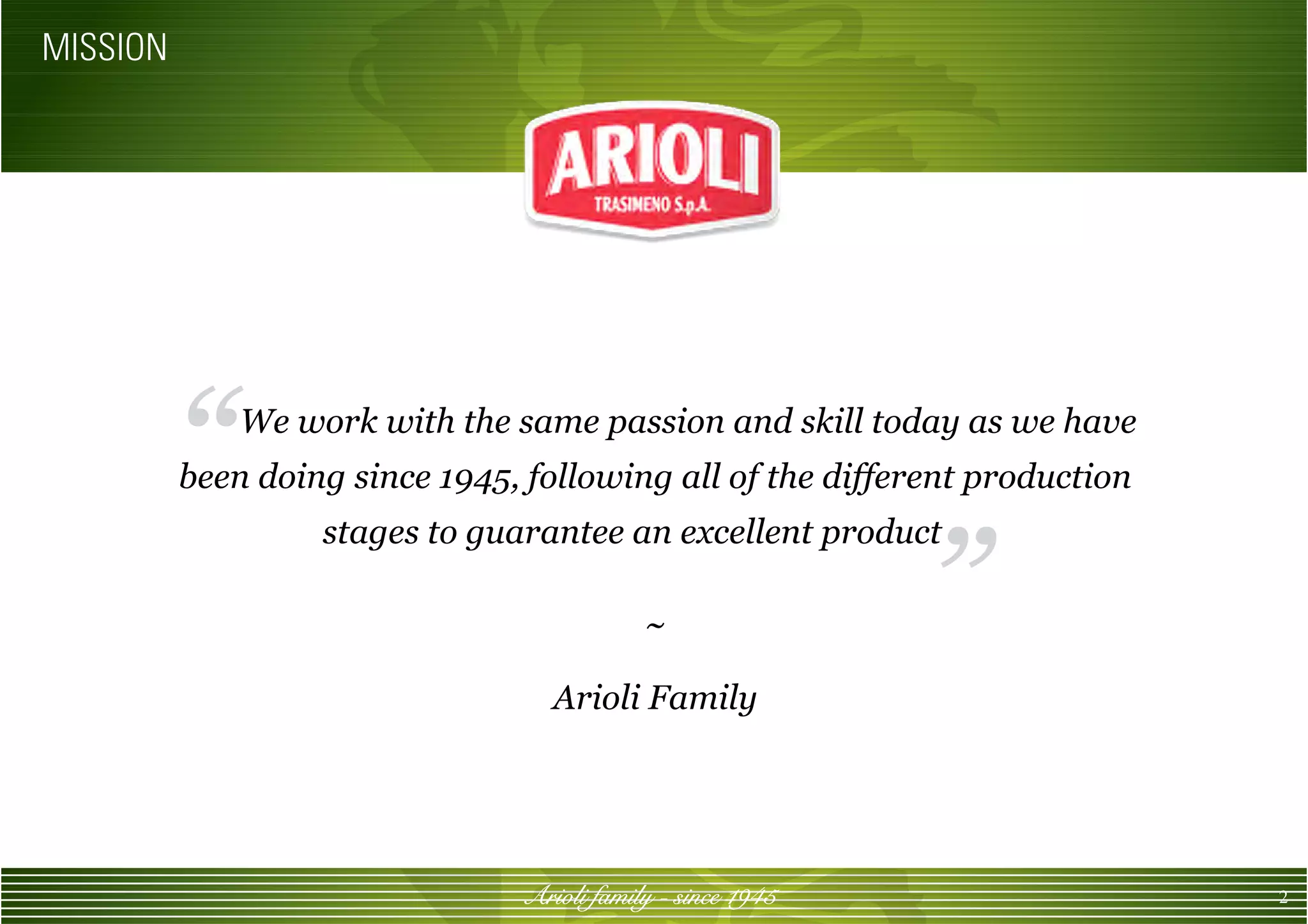 Arioli profile | PPT