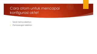 Ari (peranan elektron pada pembentukan ikatan kimia) | PPT
