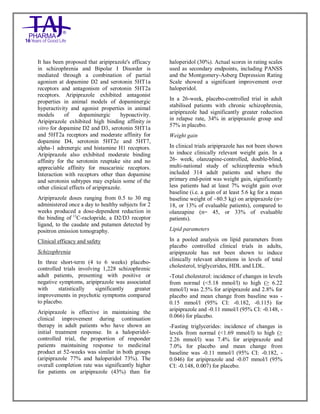Aripiperazole Tablets SmPC Taj Pharmaceuticals | PDF