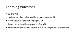 Acute Respiratory Infection Guidelines(ARI)__PRESENTATION[1].pptx ...