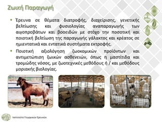 Ινστιτούτο Γεωργικών Ερευνών | PPT