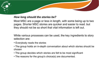 Most Significant Change (MSC) stories in the Africa RISING Ethiopia project | PPT