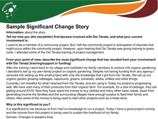 Most Significant Change (MSC) stories in the Africa RISING Ethiopia ...