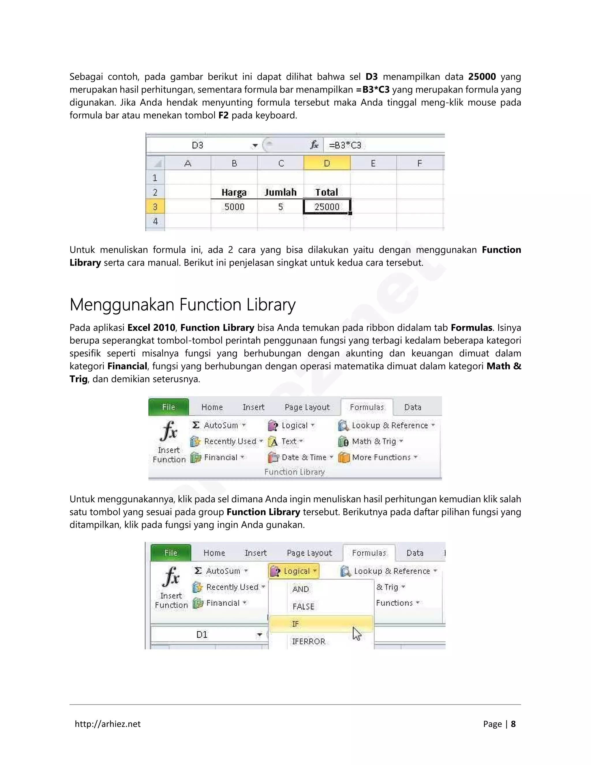 kumpulan formula- formual di excel komplit | PDF