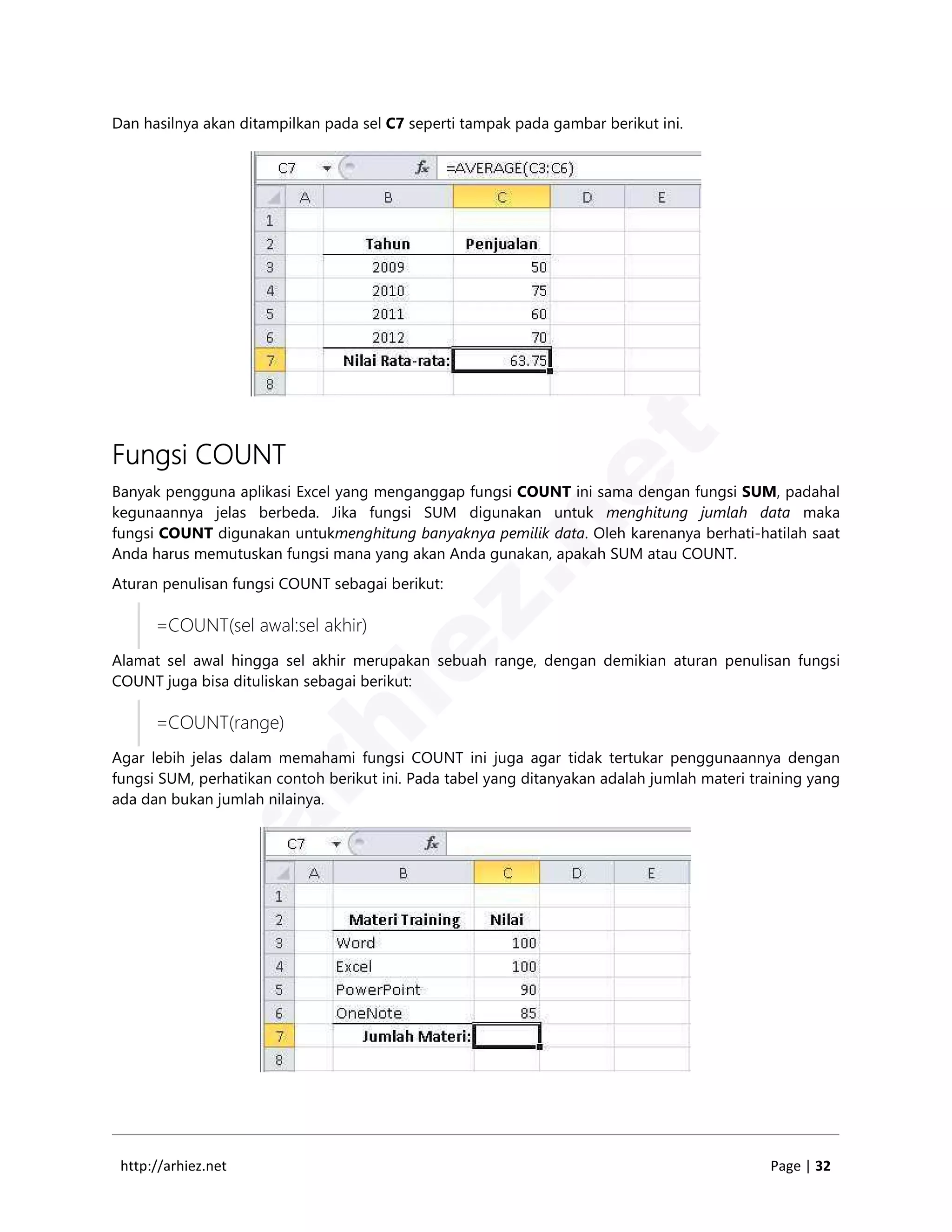 kumpulan formula- formual di excel komplit | PDF