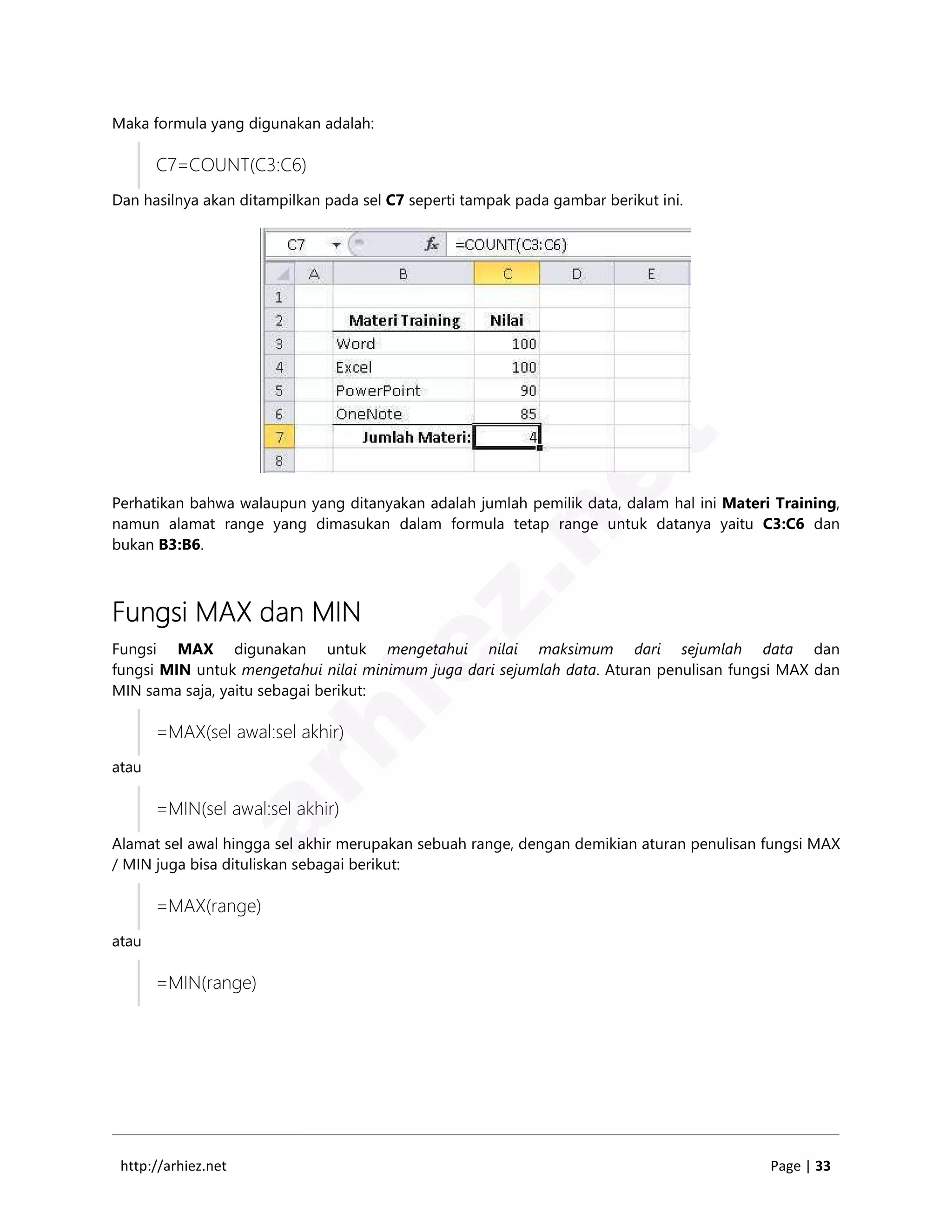 kumpulan formula- formual di excel komplit | PDF