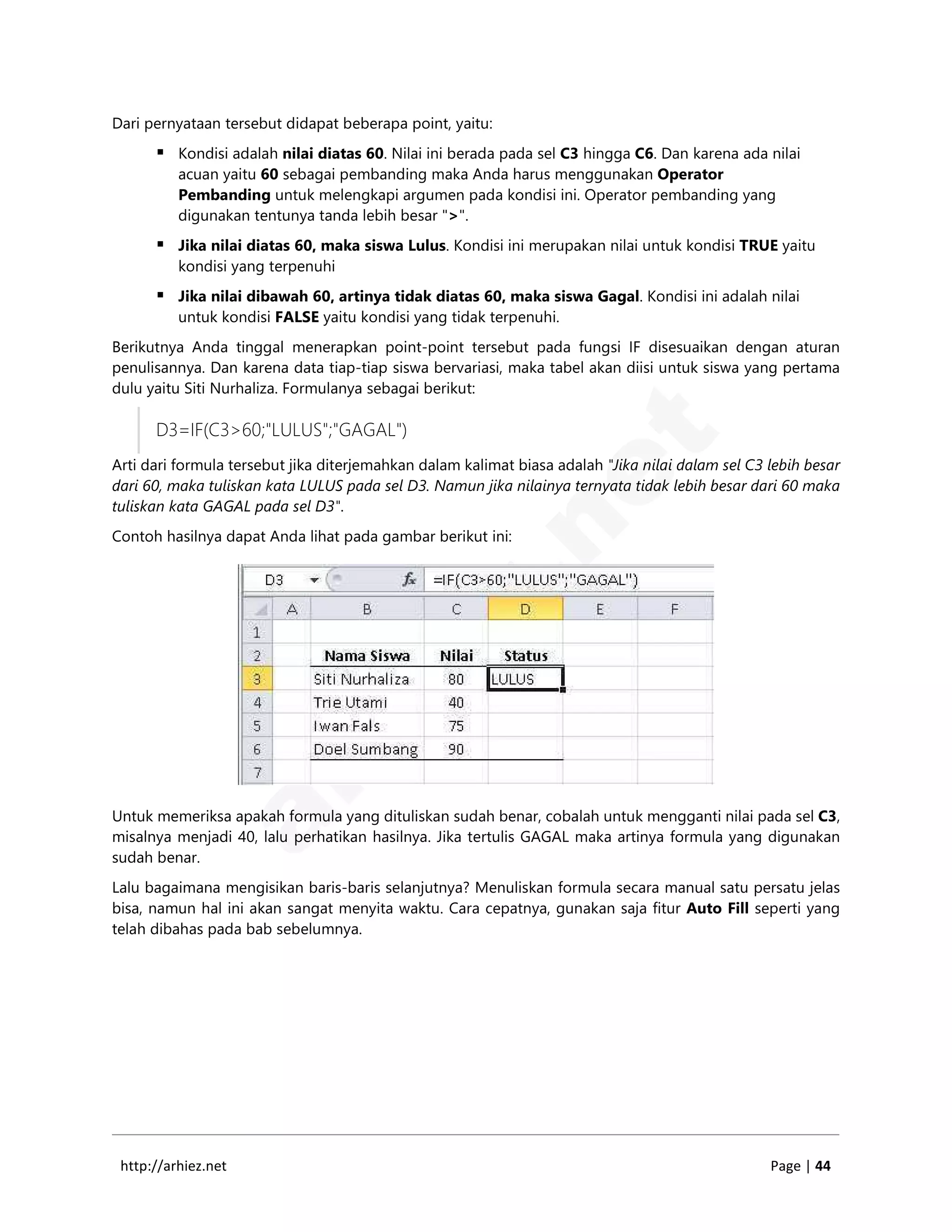 kumpulan formula- formual di excel komplit | PDF