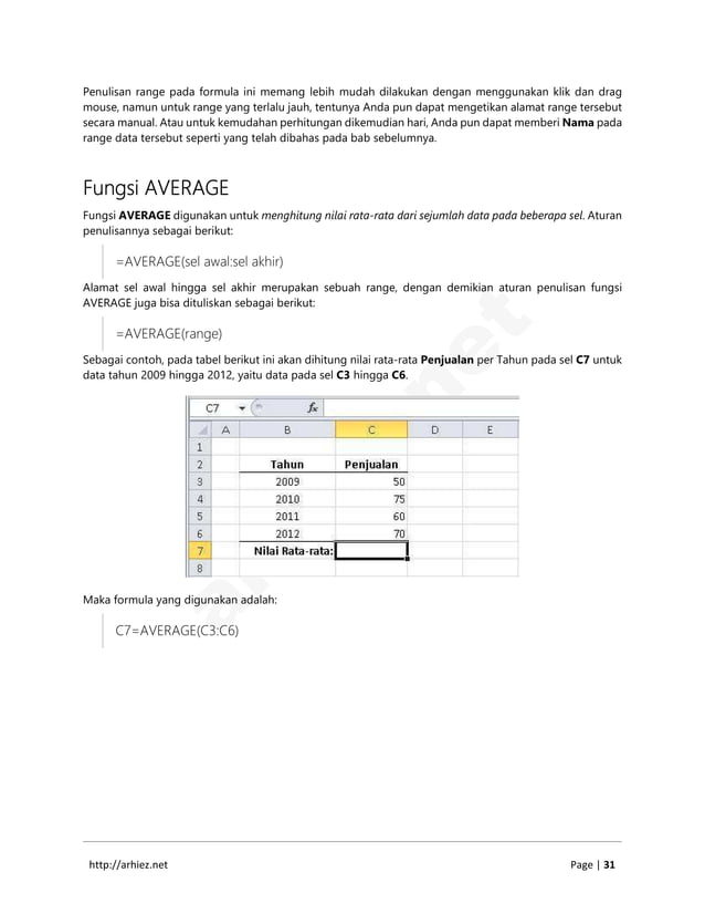 kumpulan formula- formual di excel komplit | PDF