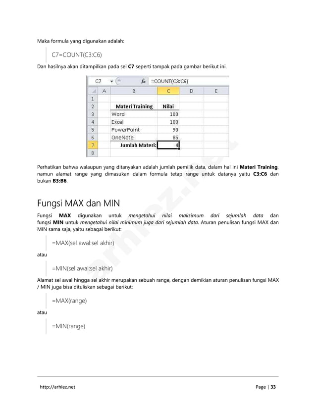 kumpulan formula- formual di excel komplit | PDF