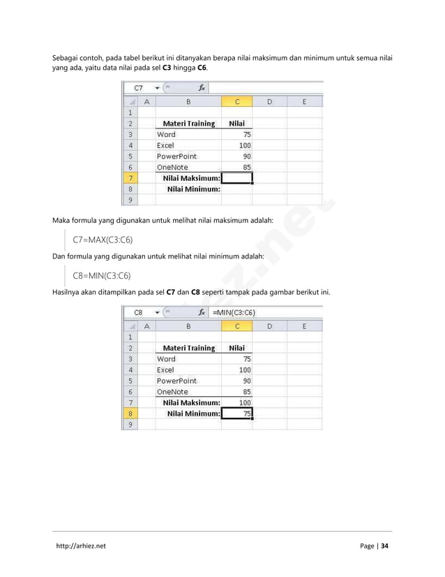 kumpulan formula- formual di excel komplit | PDF