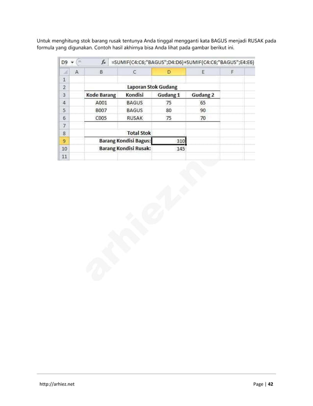 kumpulan formula- formual di excel komplit | PDF