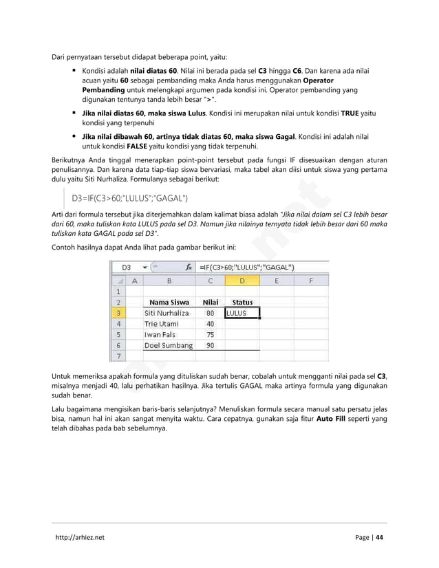 kumpulan formula- formual di excel komplit | PDF